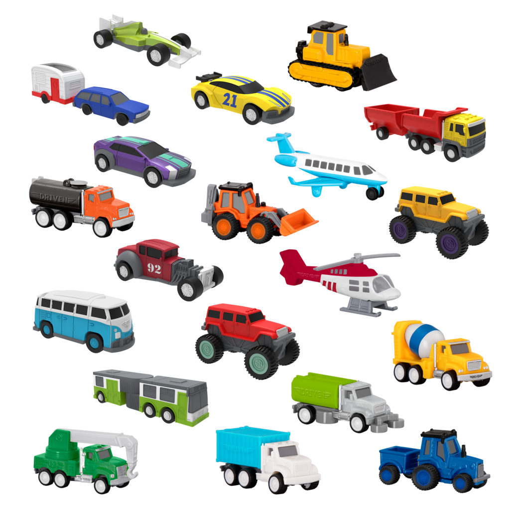 Pocket Fleet 1 (20 Pack) | Mini Toy Vehicles | Toy Trucks & Cars for Kids