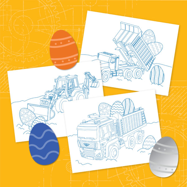 Printable Easter Truck Coloring Pages | Driven by Battat