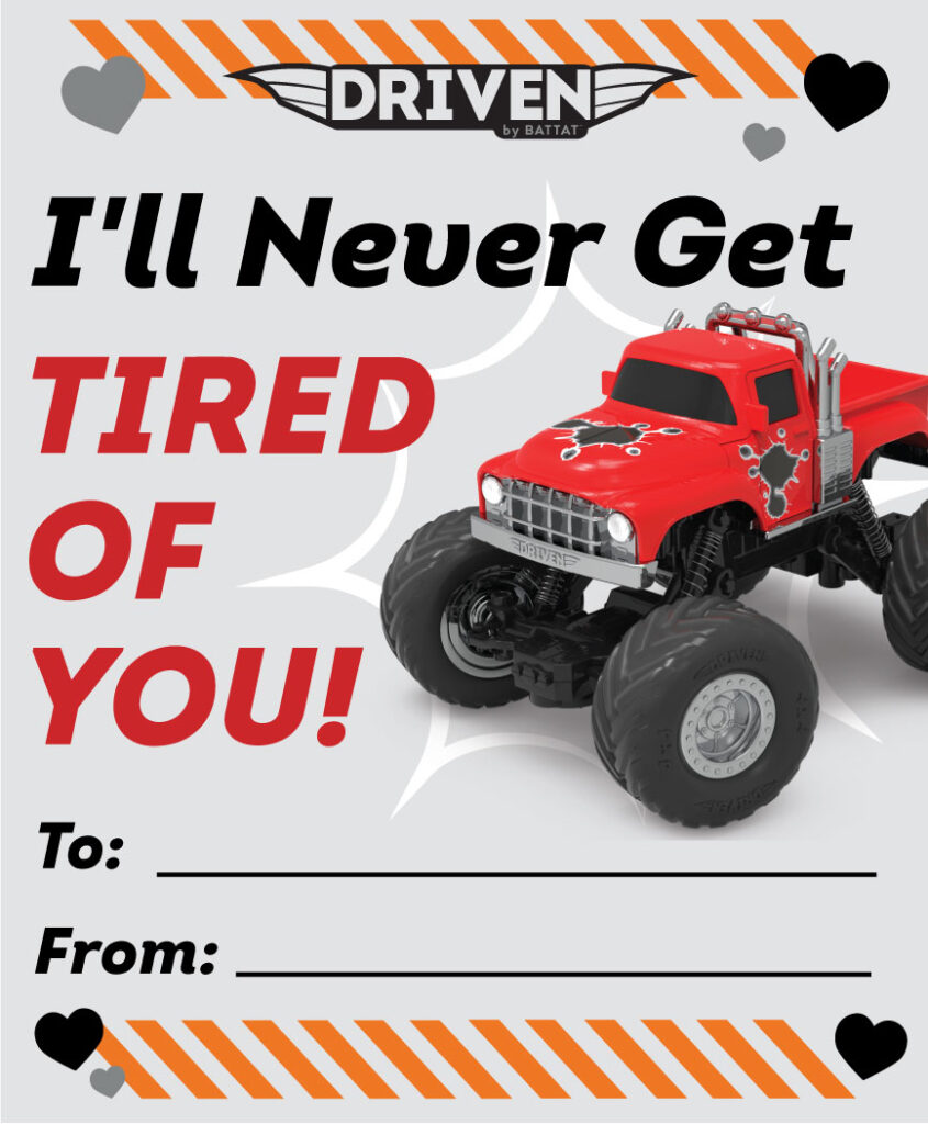 Free Car & Truck-Themed Valentine's Cards for Kids! | Driven by Battat